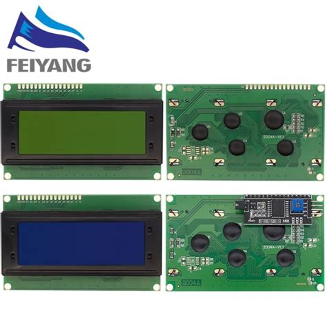 lcd2004 i2c 2004 20x4 2004a blue green screen hd44780 character lcd w