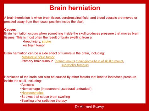 Full Story Brain Herniation Imaging Dr Ahmed Esawy Pdf
