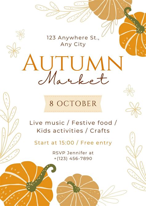 Free Printable Fall Flyer Templates Free Printable A Z