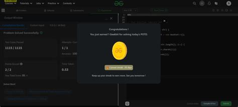 Shubham Sharma On Linkedin Codingjourney Geeksforgeeks Potd