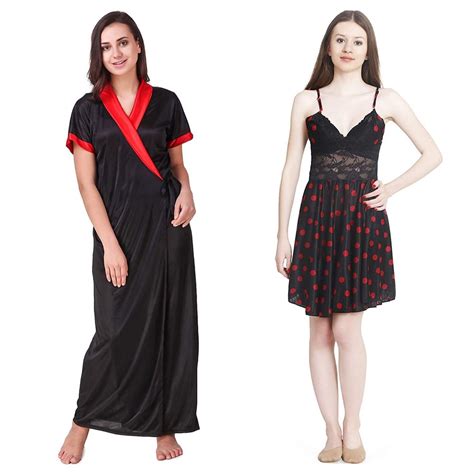 Black Satin Nighty Size Medium At ₹ 500 Piece In Durgapur Id