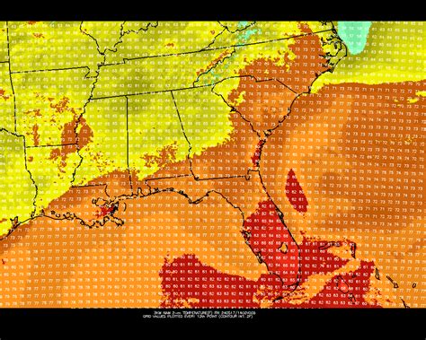 2 Meter Temperature 4km Nam Model Hour 8