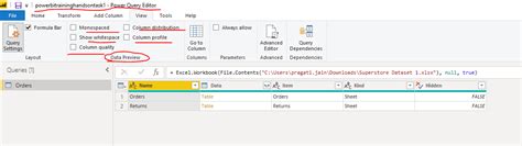 Solved Need Help On Query Editor Issue As Its Not Showing Microsoft Fabric Community