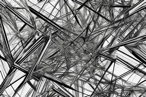 Premium Photo Random Chaotic Lines Abstract Geometric Pattern Texture