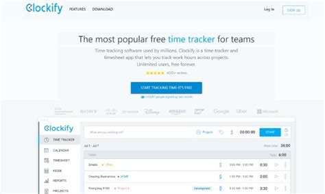 Free Time Tracker Built With React