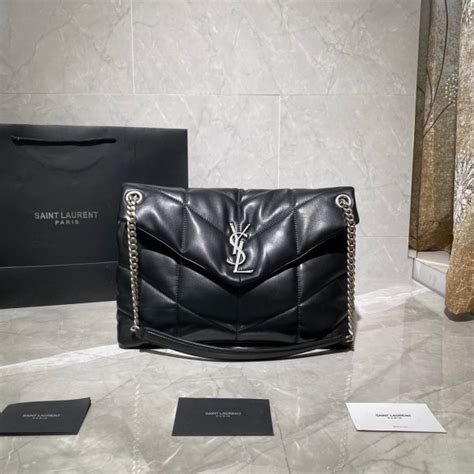Saint Laurent Knockoff Loulou Sterbte Puffertaschen 35 Cm Luxus