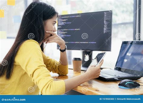 programmers and developer teams are coding and developing software