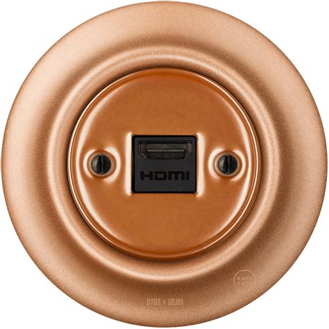 Porcelain Wall Socket Copper Hdmi Dyke And Dean
