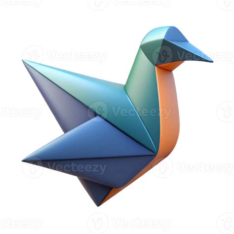 Tranquil Dramatic Abstract Geometric Shape Resembling A Bird Flat Color Clean Lines Scalable