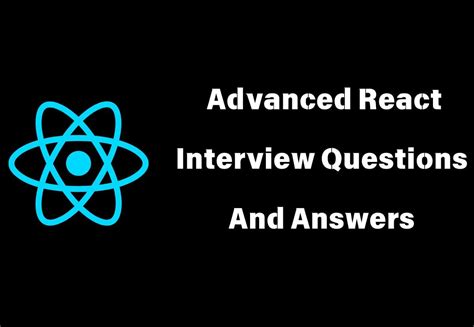 20 advanced react interview questions with hooks