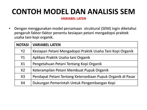 Analisis Structural Equation Modelling Pptx