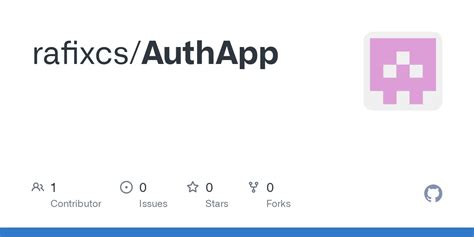 GitHub Rafixcs AuthApp