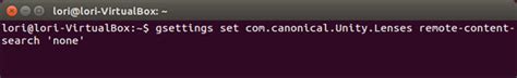 how to disable online content fetching when searching in ubuntu 14 04
