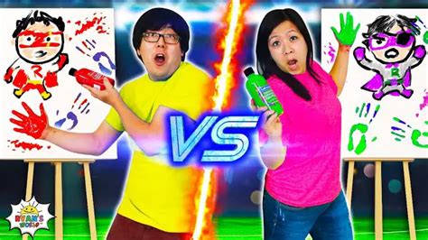 دنیای رایان با داستان نقاشی مامان در مقابل بابا