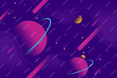 Premium Vector Colorful Planet Gradient Background