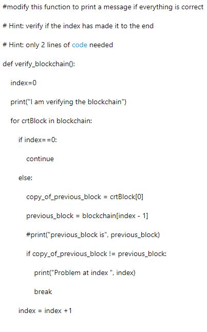 Solved Modify This Function To Print A Message If Chegg Com