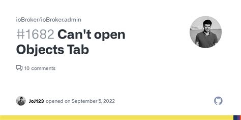Can T Open Objects Tab Issue IoBroker IoBroker Admin GitHub
