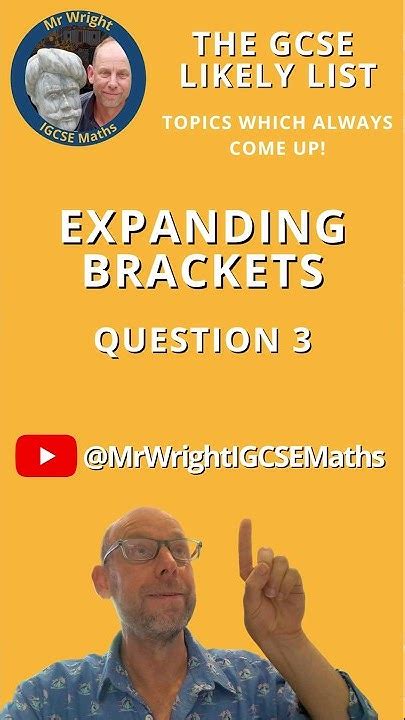 Expanding Brackets Gcse Exam Questions Q3 Maths Igcse Math Algebra Edexcel Igcsemaths