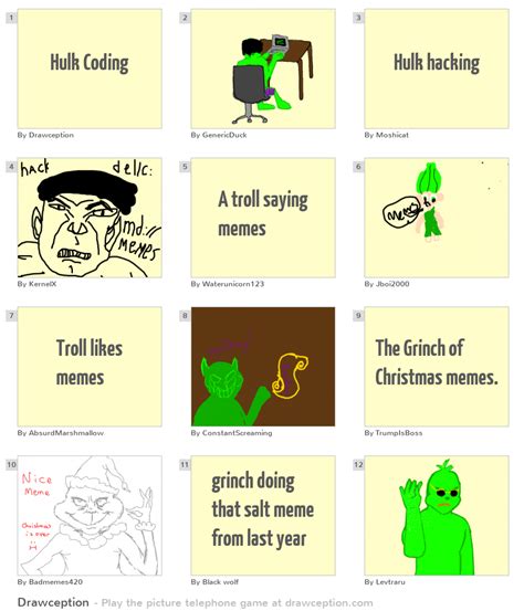 Hulk Coding Drawception