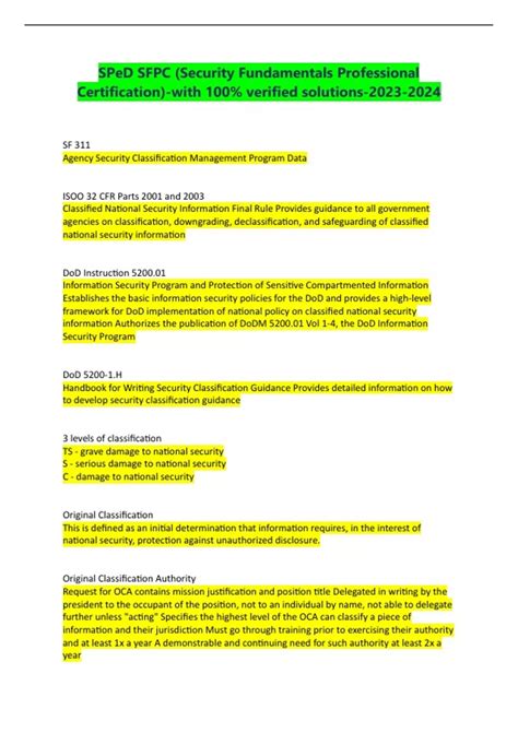 Sped Sfpc Security Fundamentals Professional Certification With 100 Verified Solutions