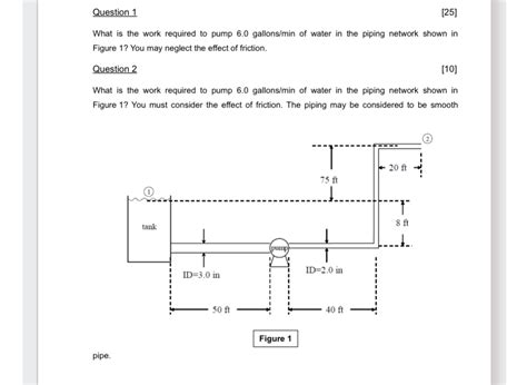 solved question 1what is the work required to pump 6 0