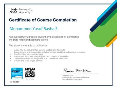 Mohammed Yusuf On Linkedin Dataanalytics Neverstoplearning Cisco