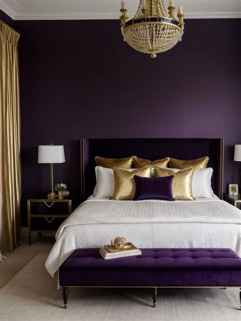 Unleash The Elegance Transform Your Bedroom With A Dark Purple Accent