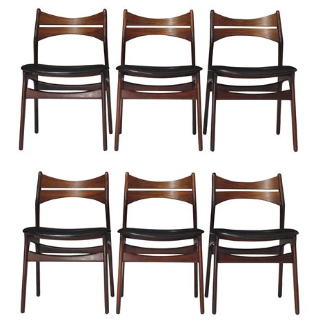 Erik Buch Rosewood Dining Chairs Set Of 6 At 1stdibs