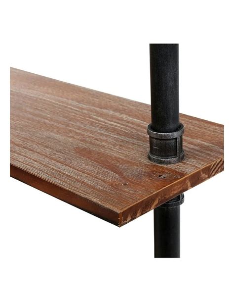 Artiss Floating 3 Tiers Diy Pipe Shelf In Brown Myer