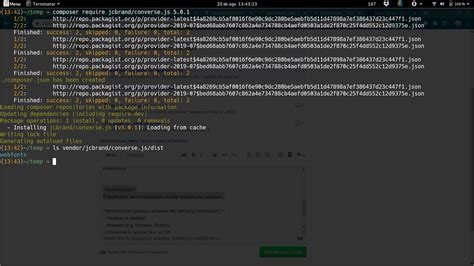 Build Package Not Available On Packagist · Issue 1685 · Conversejs