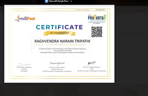 Intellipaat Iiitm Aws Devops Cloudcomputing Raghvendra Tripathi