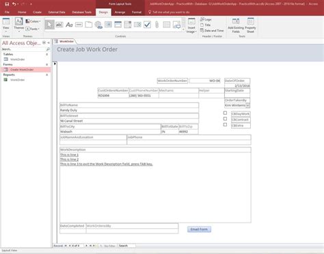 Still having trouble emailing either a form or report in Access 2016 - Databases - Spiceworks ...