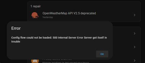 Openweathermap Api V25 Deprecated Error Errors Out 500 Internal