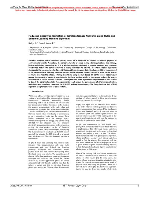 Pdf Reducing Energy Consumption Of Wireless Sensor Networks Using