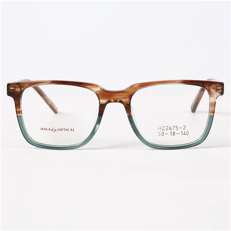 Hz2475 2 Factory Customized Lamination Acetate Eyeglasses Frame 50mm