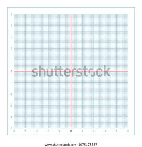 Vector Blue Metric Graph Paper Coordinate Stock Vector Royalty Free