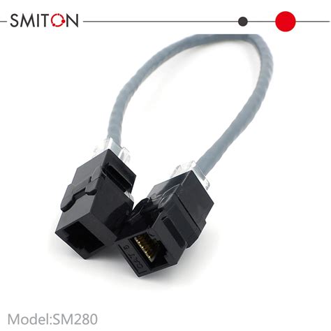 Cat6 Rj45 Utp Inline Coupler 180 Degree Keystone Jack Female Cat6 Inline Coupler Rj45 Coupler