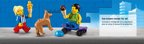 LEGO 60253 City Geweldige Voertuigen Ijswagen Creatief Speelgoed Met Skater En Hondfiguur Voor