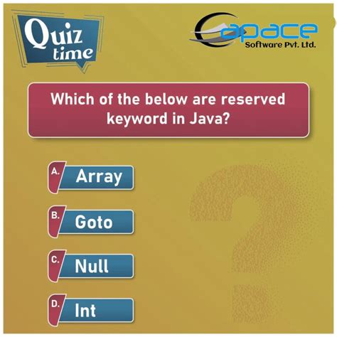 Capace School On Linkedin Java Quiz Capace Capaceschool Industrialtraining Training