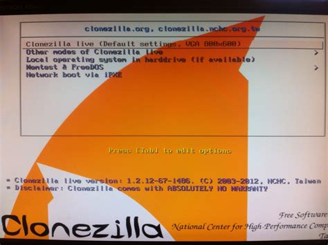 tuxboot create bootable clonezilla iso image for raw hard drive clone