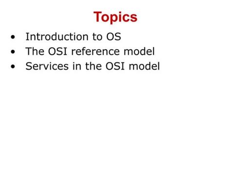 Computer Networks Osi Model Presentationppt
