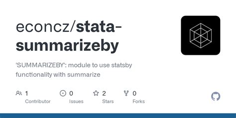 Github Econcz Stata Summarizeby Extend Statsby For Summarize With The Same Syntax But No