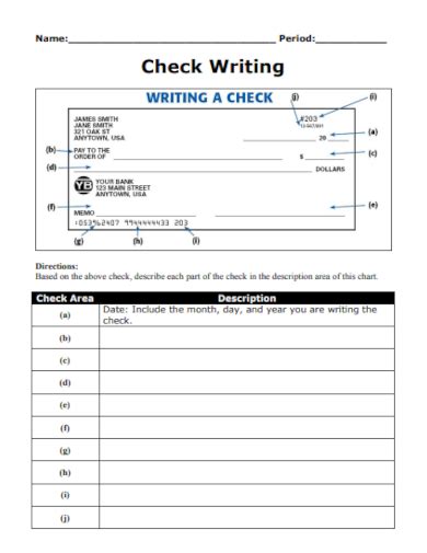 Free 20 Check Writing Samples In Pdf