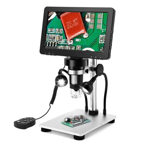 Цифровой микроскоп с ЖК-экраном 7 дюймов HD USB микроскоп 1200X