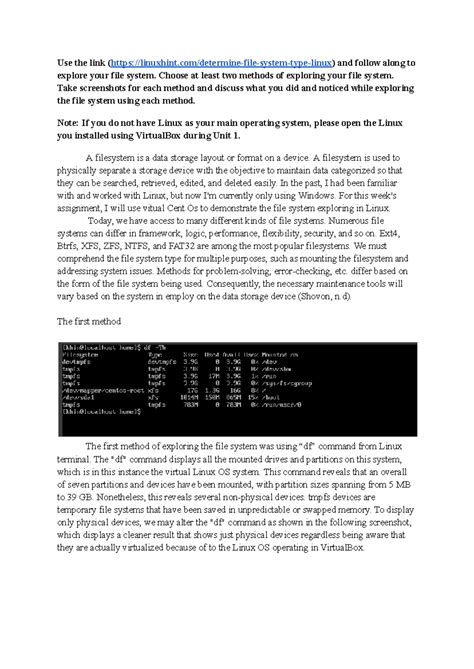Operation System Assignment 6 Use The Link Linuxhintdetermine File