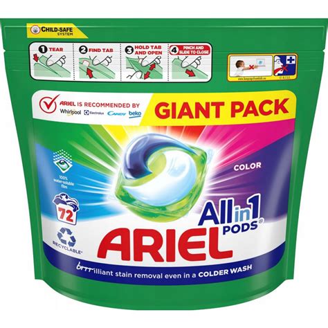 Капсулы для стирки «Ariel» All in 1 Pods, Color, 72 шт купить в Минске ...