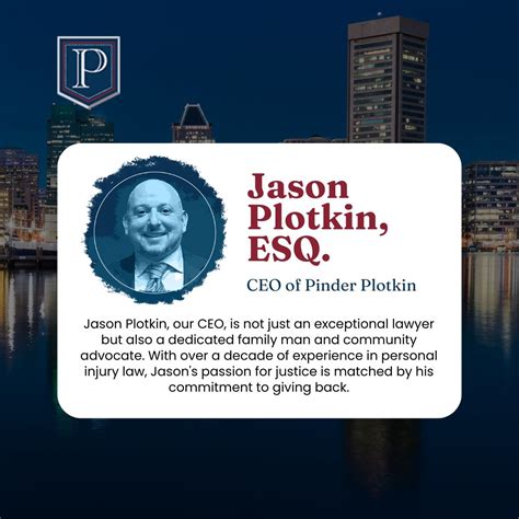 Pinder Plotkin Legal Team On Linkedin Jason Plotkin Is Dedicated To Community Service Actively