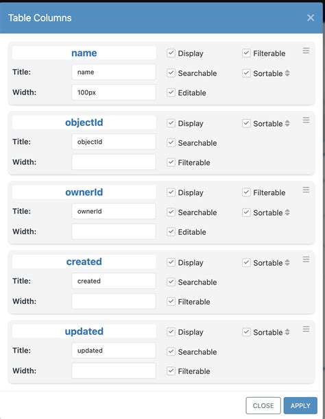 How To Expand Table Rows Width Ui Builder Backendless Support