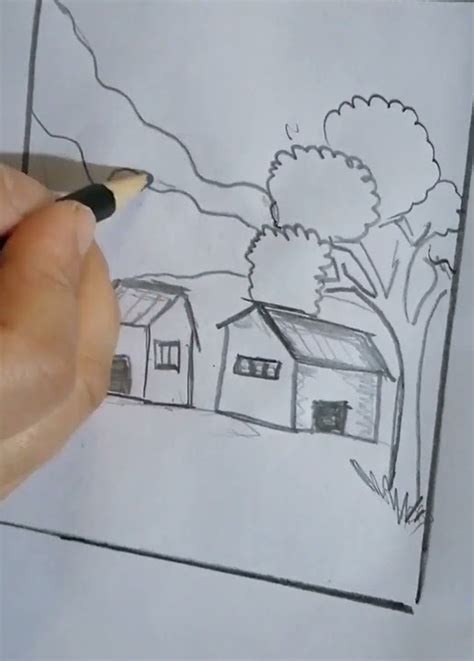 رسم منظر طبيعي سهل وجميل Youtube