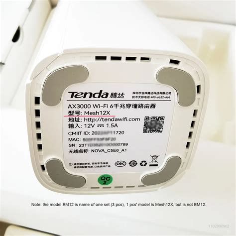 Tenda Ax3000 Wifi6 Mesh System Em Mx12 Is A Wireless Router With Wi Fi6 Mesh Technology